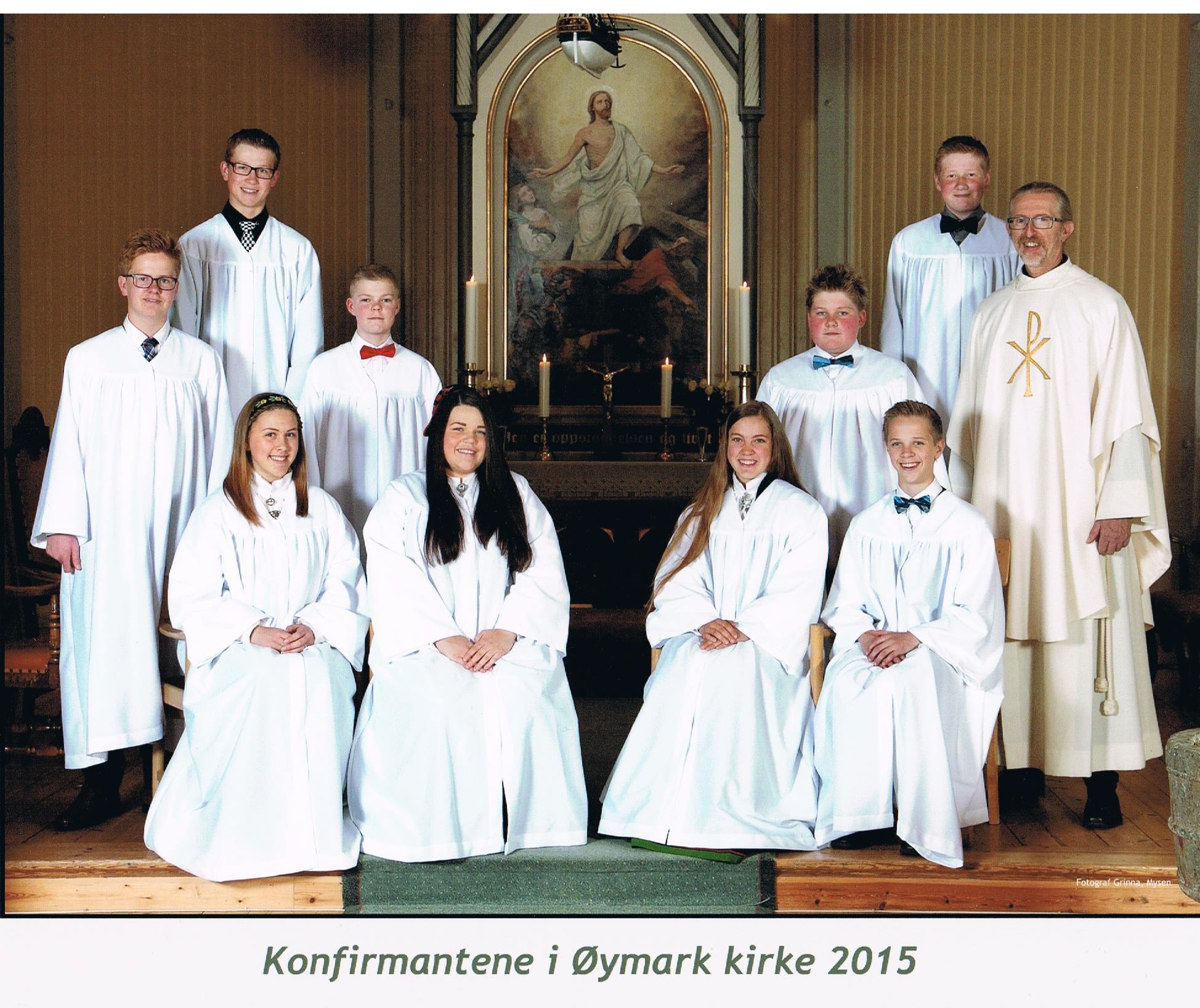 Konfirmantbilde Øymark - Marker kirkelige fellesråd